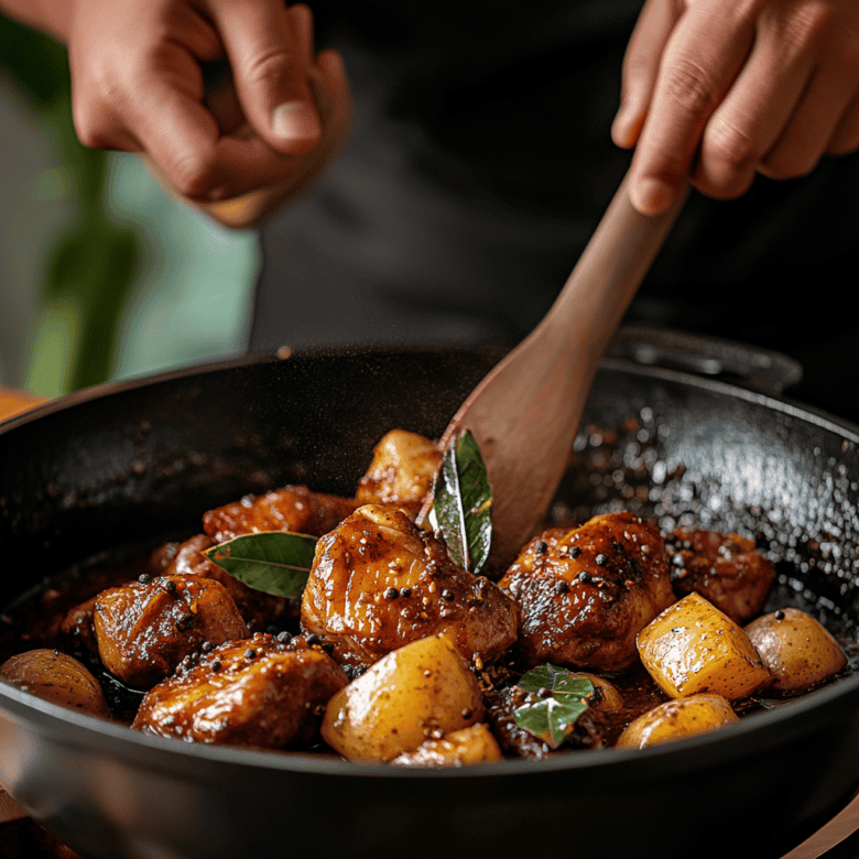 Filipino Chicken Adobo with Crispy Potatoes - Kusina Secrets