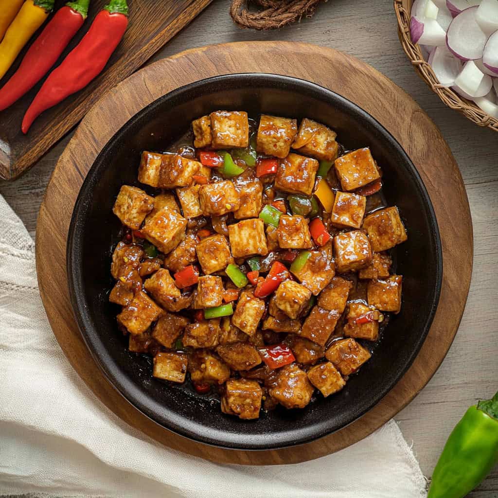 Filipino Sizzling Tofu Sisig - Kusina Secrets