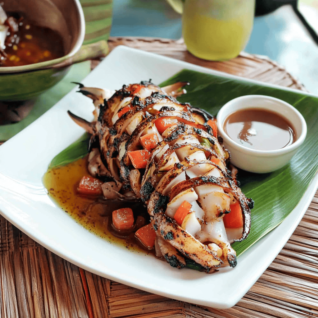 Inihaw na Pusit (Filipino Grilled Stuffed Squid) - Kusina Secrets