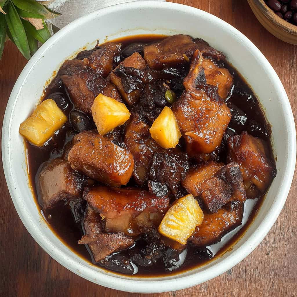 Visayan Pork Humba (with Pineapple & Banana Blossoms) - Kusina Secrets