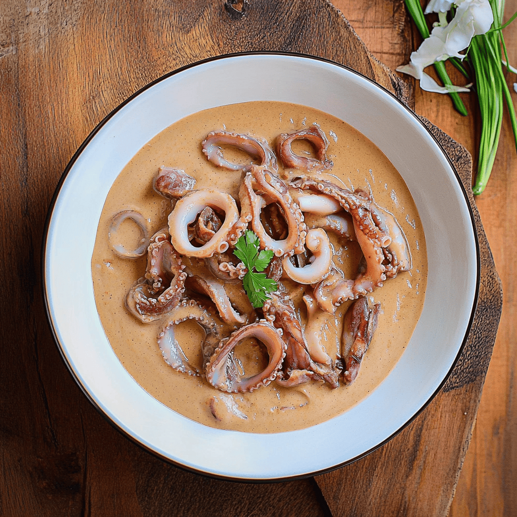 Adobong Pusit sa Gata (Filipino Squid in Spicy Coconut Milk) - Kusina ...