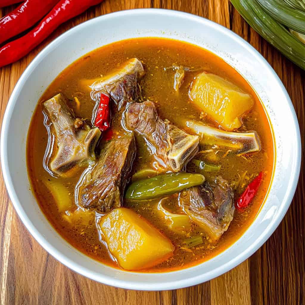 Authentic Ilonggo Kansi (Beef Shank Sour Soup) - Kusina Secrets