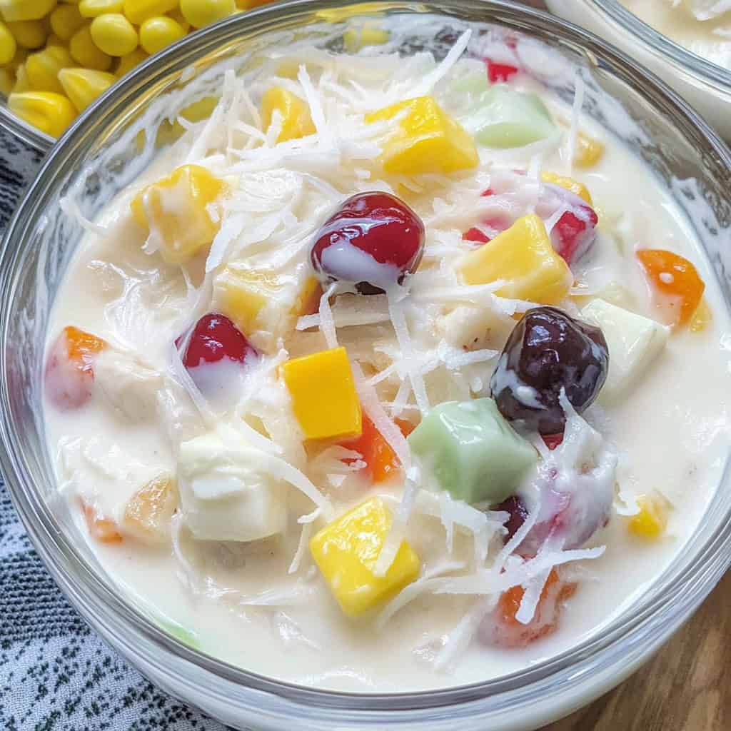 Filipino Buko Salad (Coconut Fruit Salad) - Kusina Secrets