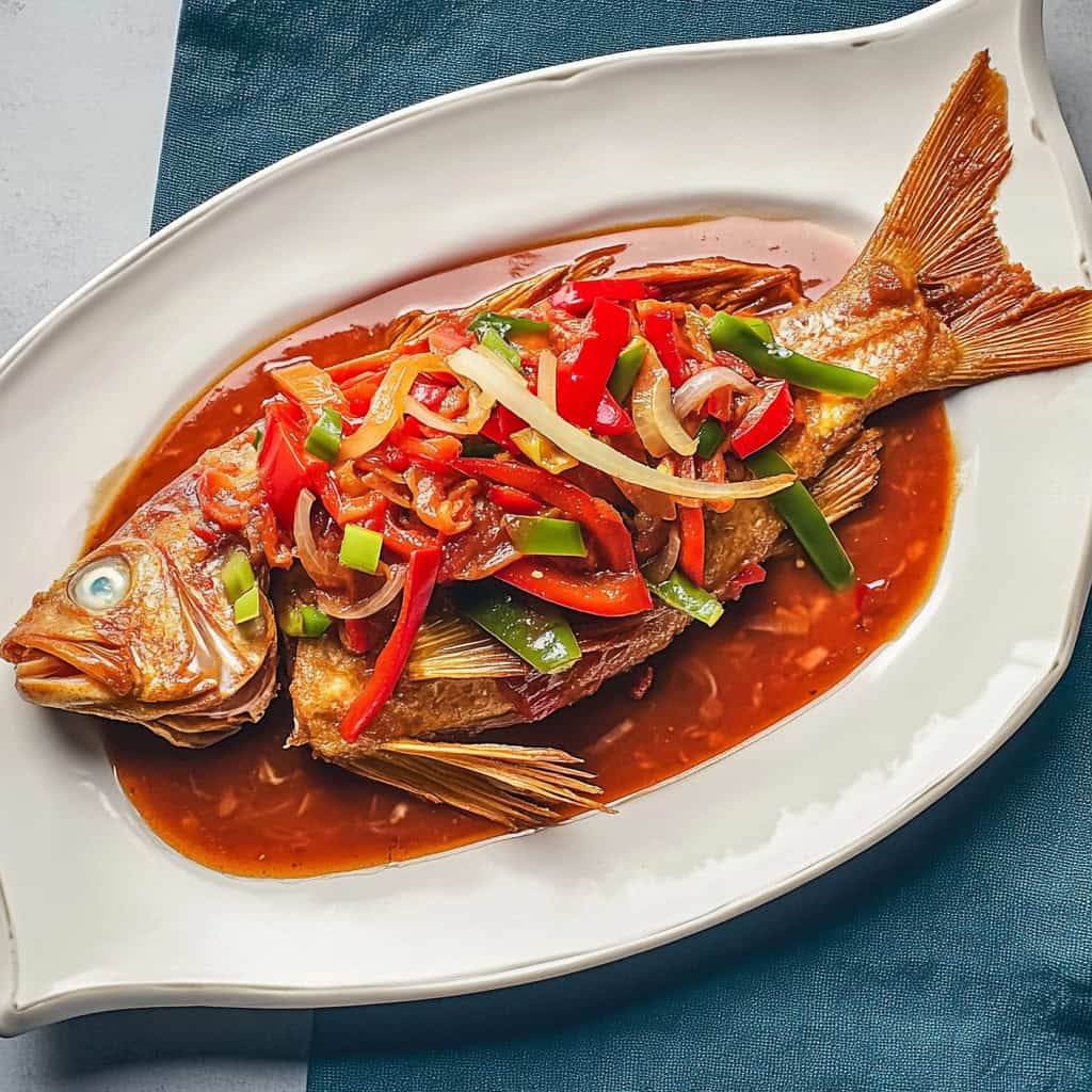 Filipino Fish Escabeche (Pesang Escabetse) - Kusina Secrets
