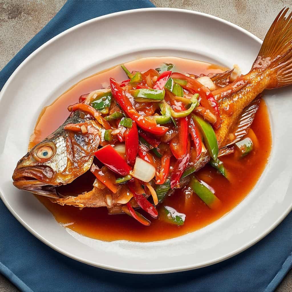 Filipino Fish Escabeche (Pesang Escabetse) - Kusina Secrets