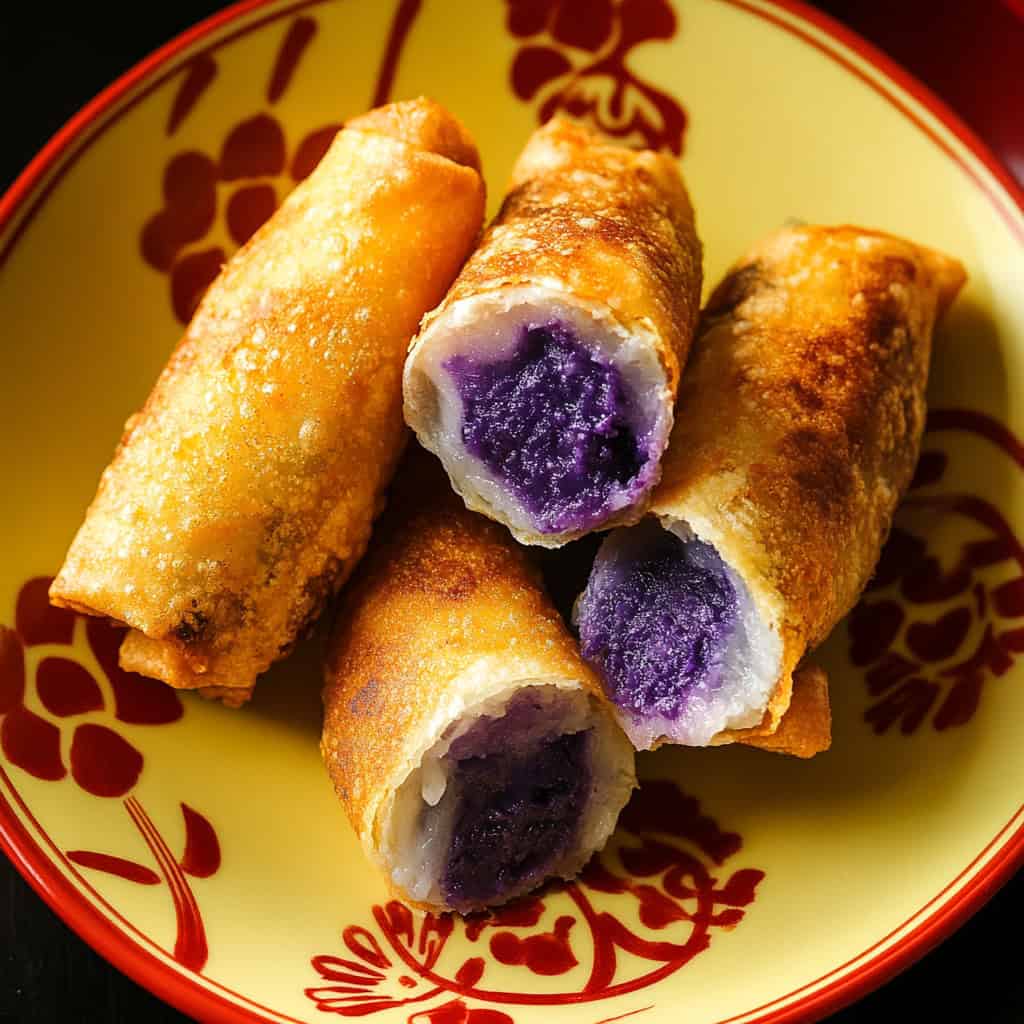 Ube Turon (Filipino Purple Yam Spring Rolls) - Kusina Secrets